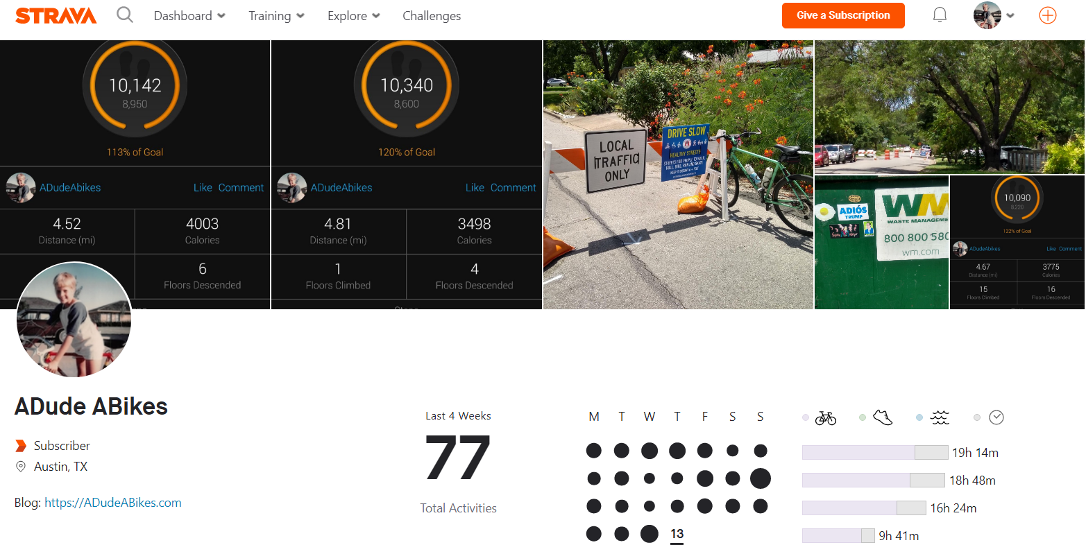 Stepping Up My Walking Practice (Sort Of) | A Dude Abikes